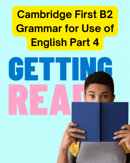 Prepare for Cambridge First: Use of English Part 4 - Kahoot! Course