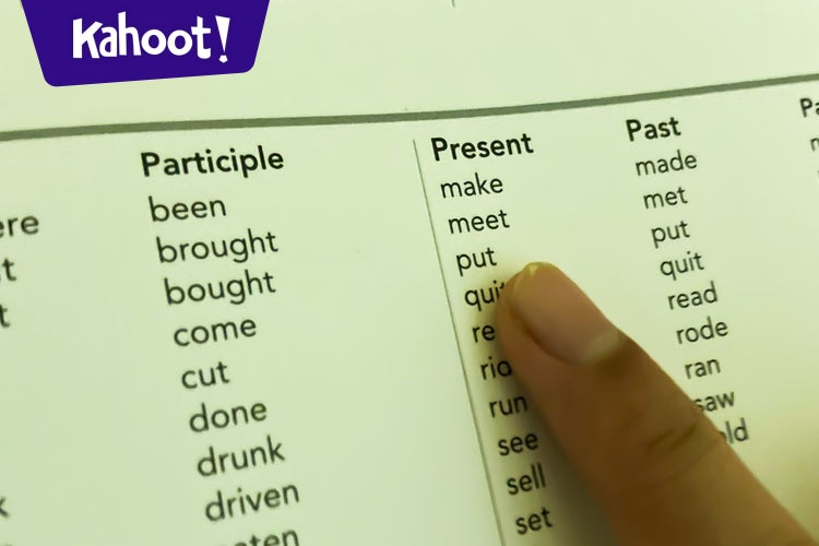 Irregular Verbs (A1): 10 basic verbs - Kahoot! Quiz