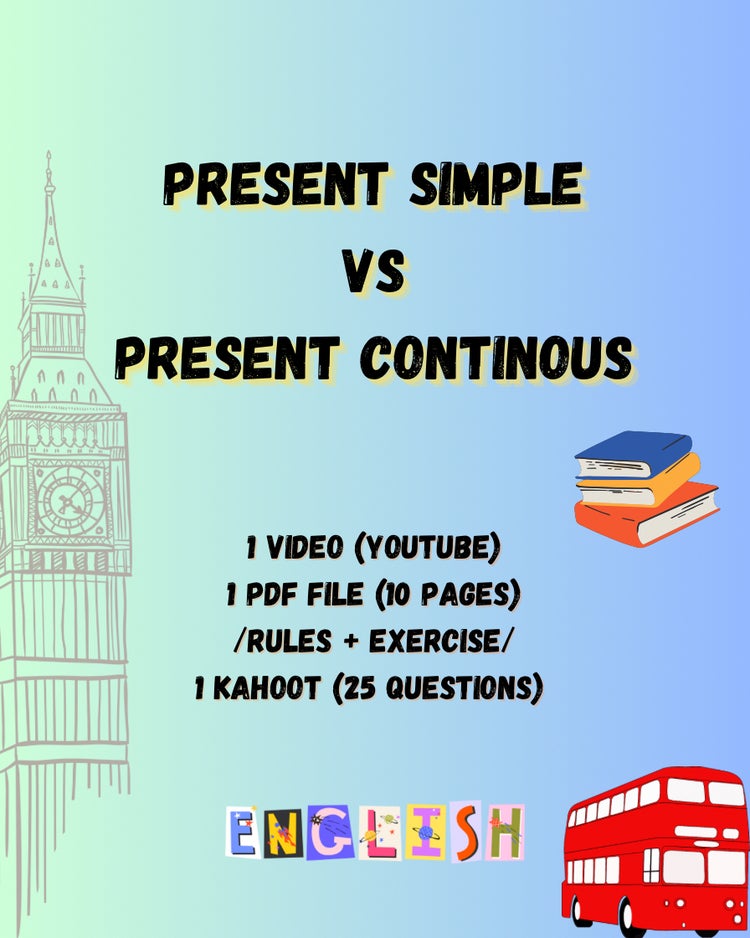 Present Simple vs Present Continous - Kahoot! Course