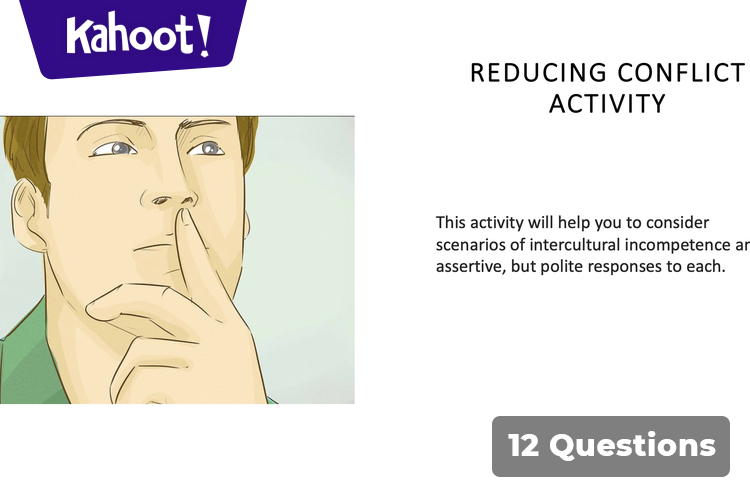 Verbal Conflict Exercise - Kahoot! Quiz