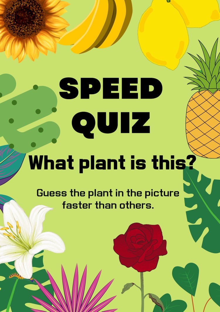 SPEED QUIZ(Plants) - Kahoot! Course