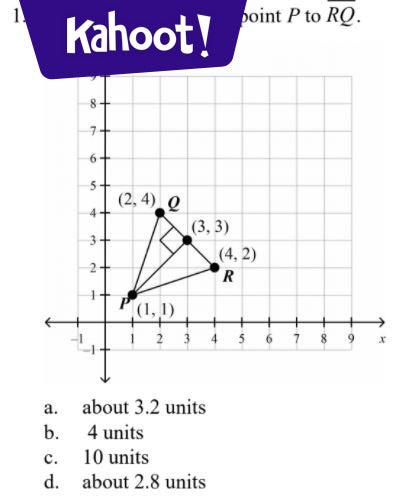 Geometry Unit 3 Study Guide - Kahoot! Quiz