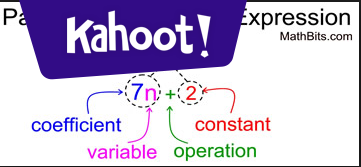 Identify parts of Algebraic expressions including terms, coefficients ...