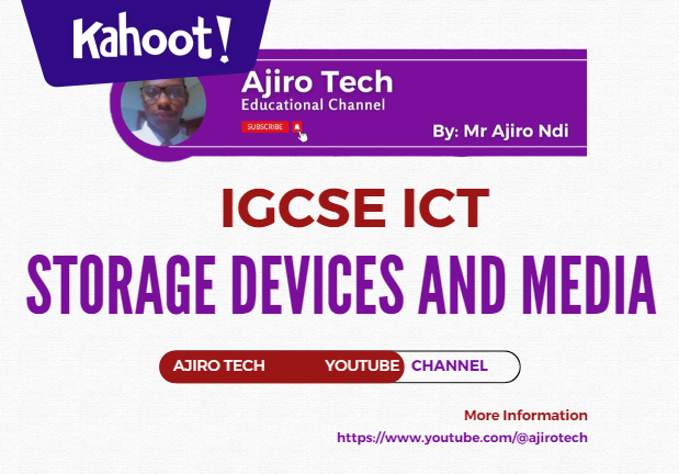 IGCSE ICT - Storage Devices and Media - Kahoot! Quiz