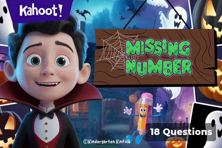 Spooky Halloween Kindergarten Missing Numbers to 10 (Kindergarten Math ...
