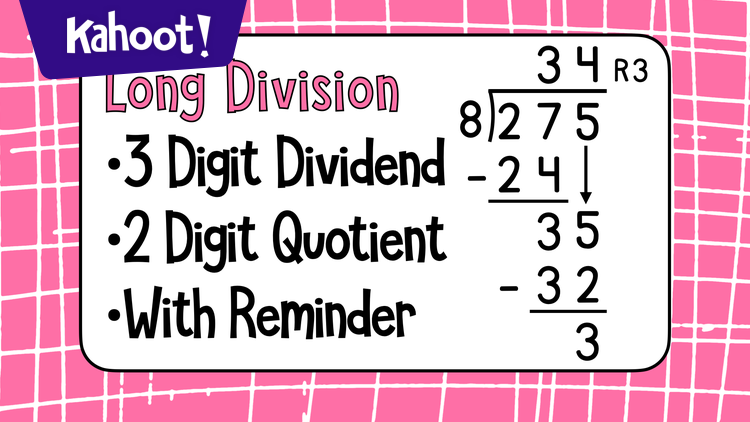 Division: Long Division with 3 Digit Dividends - 2 digit quotients ...