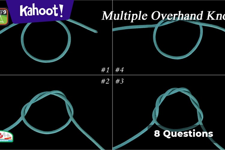 22nd Markham Scouts - Knotting 101 & 102 Overhand and Multiple Overhand ...