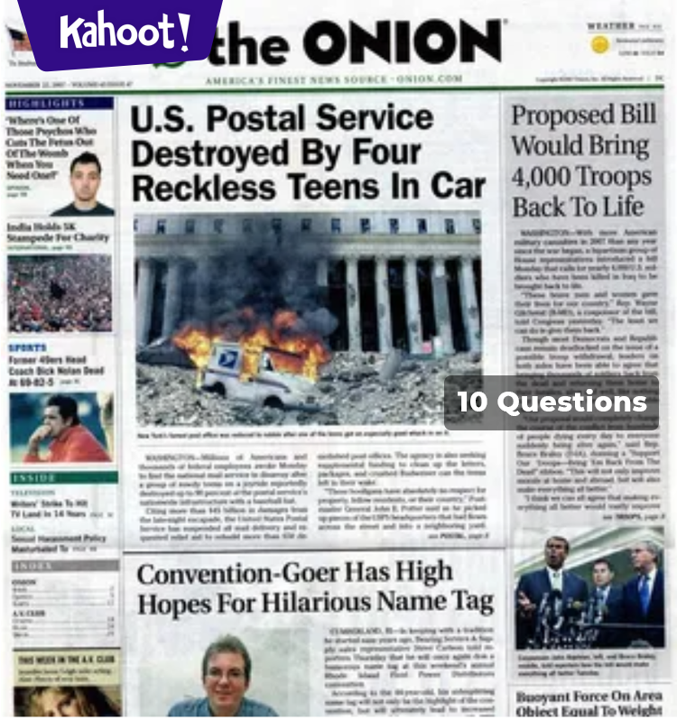 Fake News Quiz 1 - Kahoot! Quiz