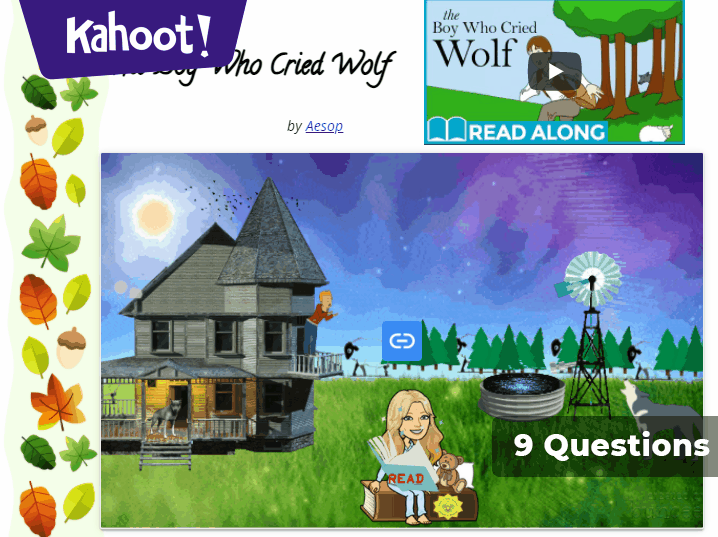 The Boy Who Cried Wolf by Aesop - Kahoot! Quiz