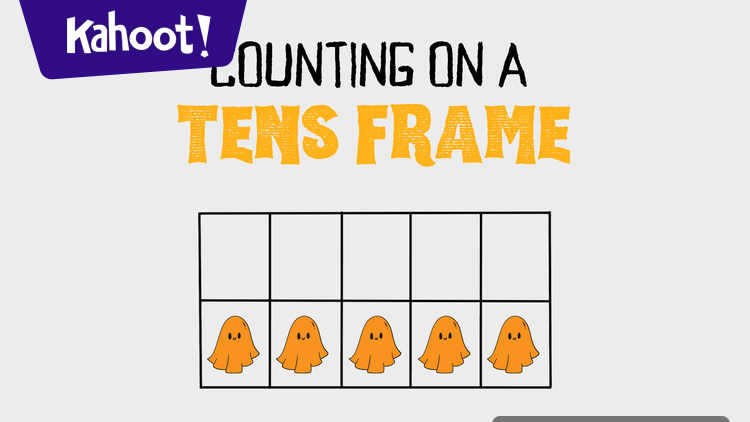 Counting / Subitizing on a TENS FRAME - Halloween Theme! - Kahoot! Quiz