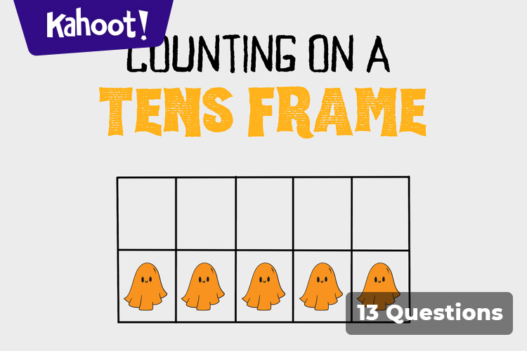 Counting / Subitizing on a TENS FRAME - Halloween Theme! - Kahoot! Quiz