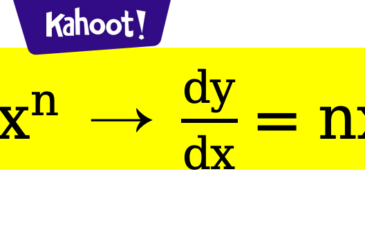 IGCSE - Derivative Functions[Beginner] - Kahoot! Quiz