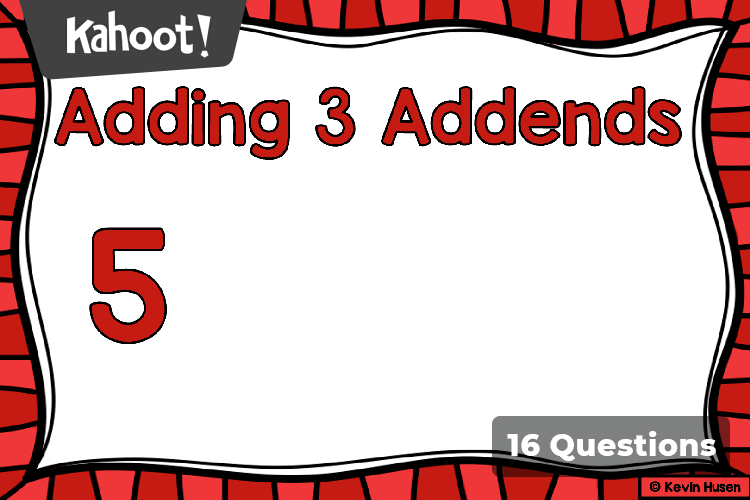 Adding 3 Addends (2nd Grade Math Kahoot!) Second Grade - Kahoot! Quiz