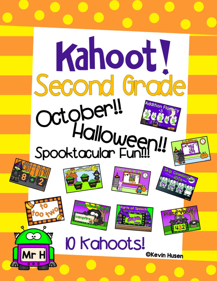 2nd Grade October Halloween Spooktakular Kahoots!! Language Arts Math ...