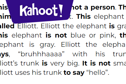 The Elephant Reading ESL - Kahoot! Quiz