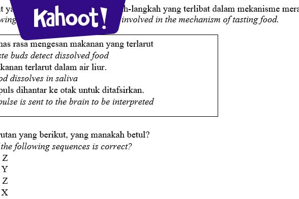 FORM 3 SCIENCE QUIZ 1 - Kahoot! Quiz