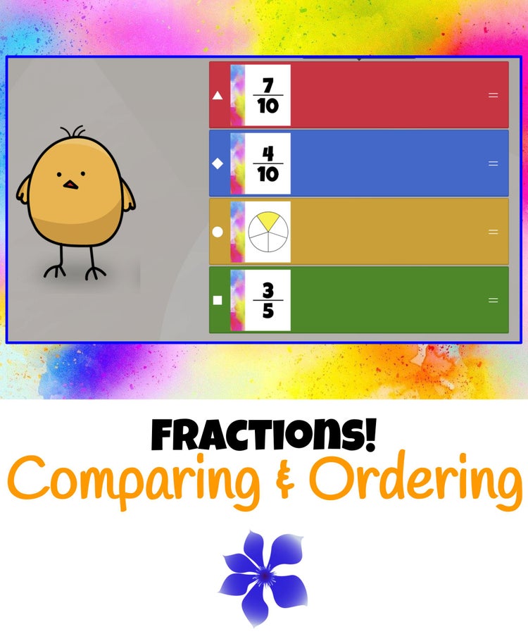 Comparing and Ordering Fractions! With Bonus Animal Questions for Fun ...