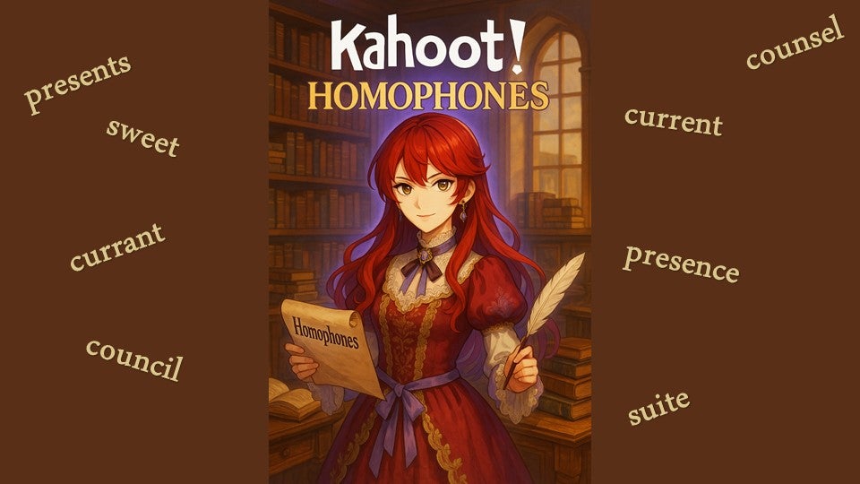 Homophones - Kahoot! Quiz