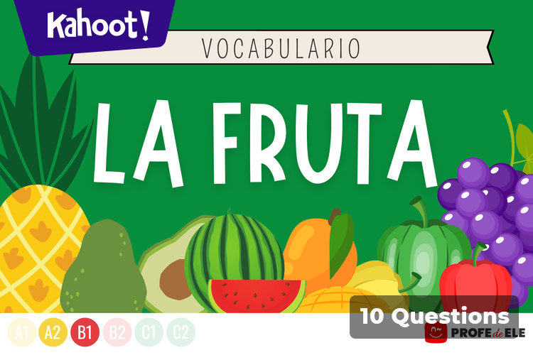 Vocabulario de la fruta en español - Kahoot! Quiz