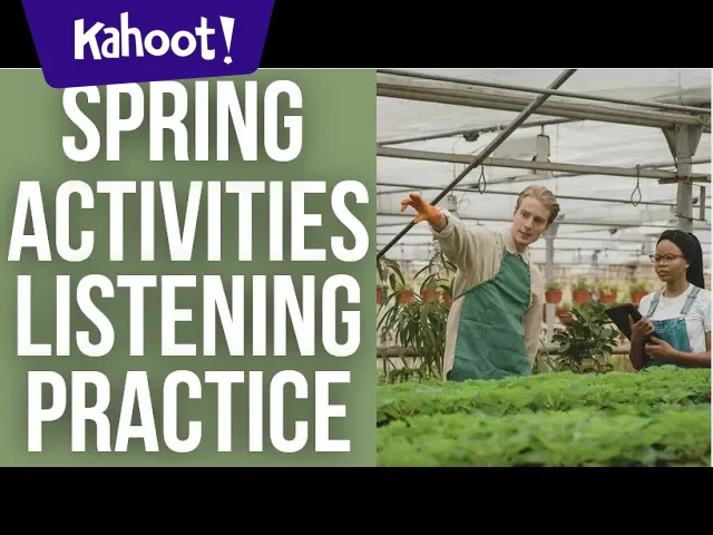 Spring Activities Listening Practice for English Learners (ESL) with ...