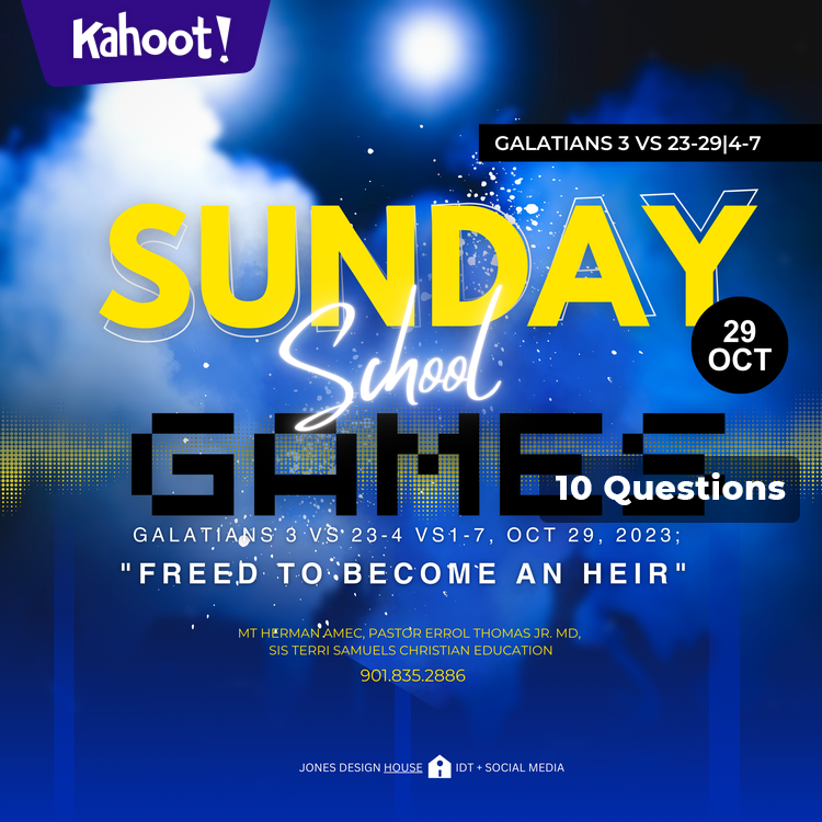 Galatians 3 vs 23-29;4vs1-7, Oct 29, 2023;"Freed to Become an Heir", MT ...