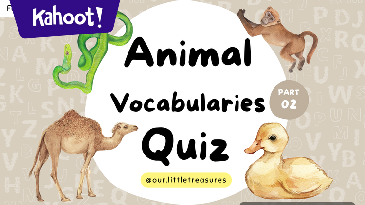 🦁Daily Quiz: Animal Vocabulary 02🦁 - Kahoot! Quiz