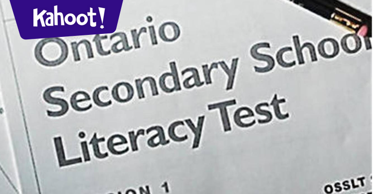 OSSLT Sample Questions #1 - Kahoot! Quiz