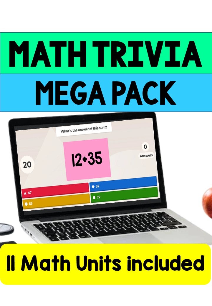 Math Review - Math Trivia - Mega Pack - 11 Curriculum Areas - Kahoot ...