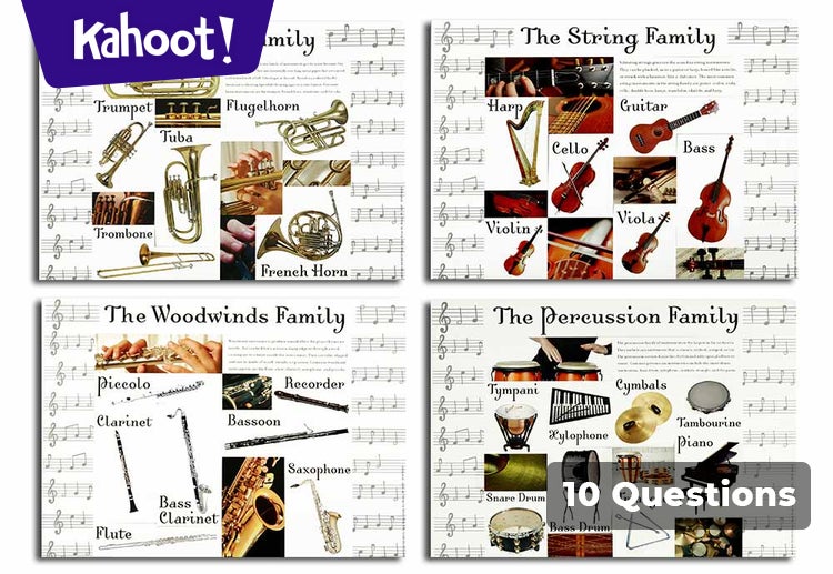 Instrument Families (For Conferences) - Kahoot! Quiz