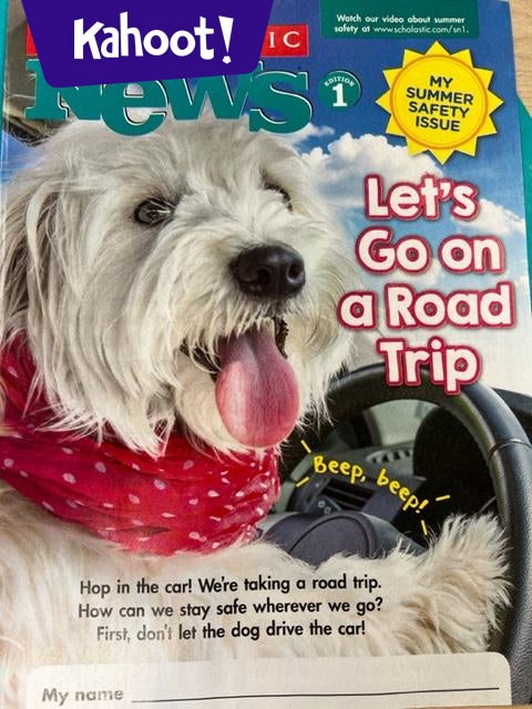 Scholastic News: Let's Go on a Road Trip - Kahoot! Quiz