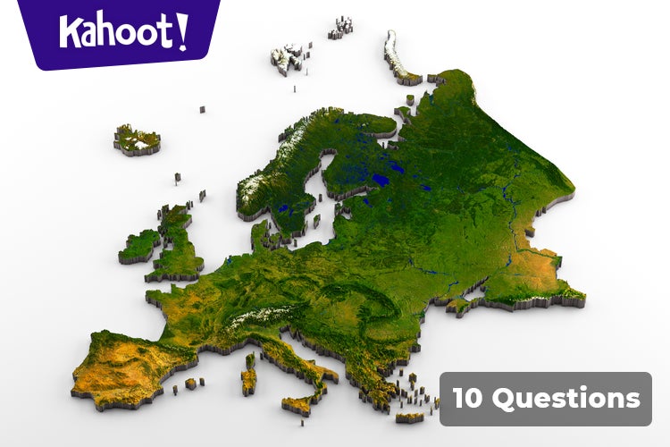10 land og hovedsteder i Europa - Kahoot! Quiz