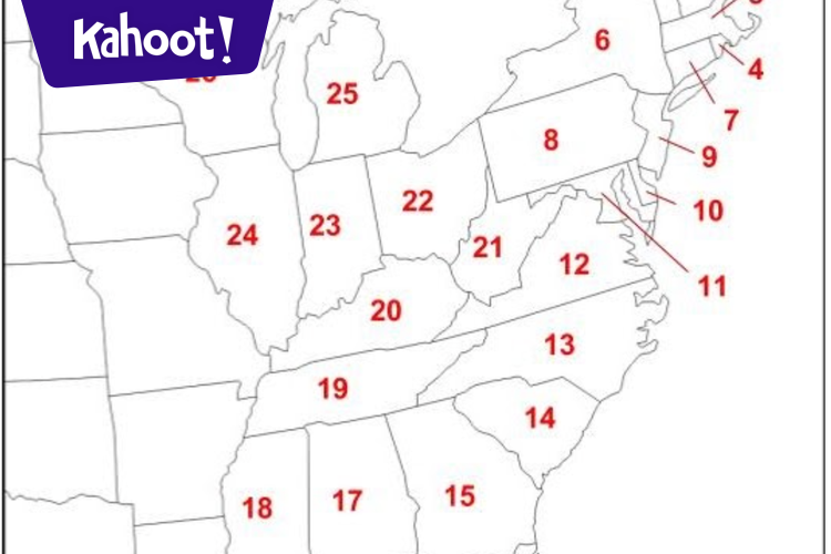 26 States East of the Mississippi River - Kahoot! Quiz