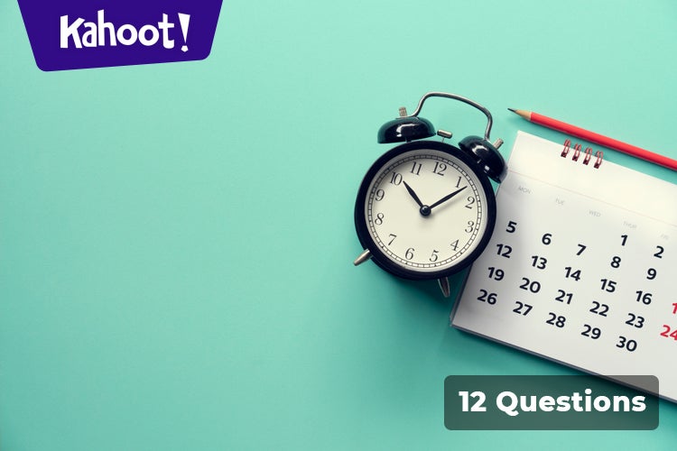 put in order French calendar - Kahoot! Quiz