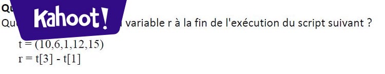 python_NSI_QCM_1 - Kahoot! Quiz