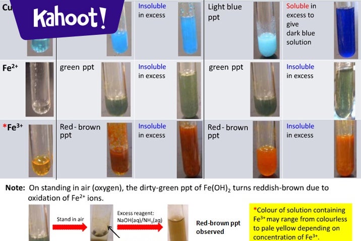 IGCSE Topic 8.4 Qualitative Analysis - Kahoot! Quiz