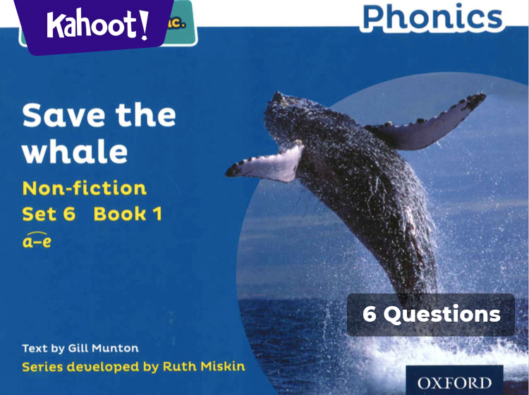 RWI BB6 Save the whale - blue level - Kahoot! Quiz