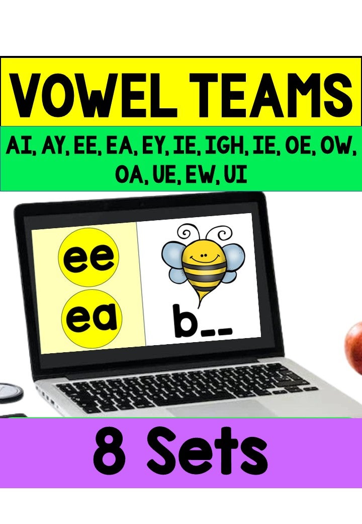 Vowel Teams (Long A,E,I,O,U) K-3 - Kahoot! Course