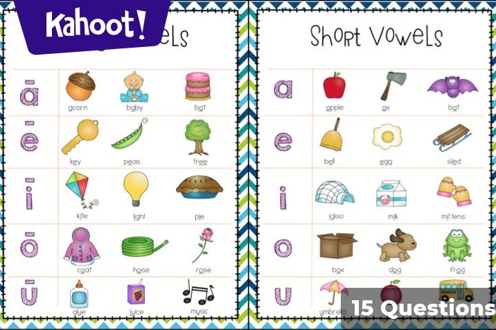 Short and Long Vowel Sounds - Kahoot! Quiz