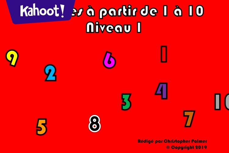 Nombres 1-10: Niveau 1 - Kahoot! Quiz