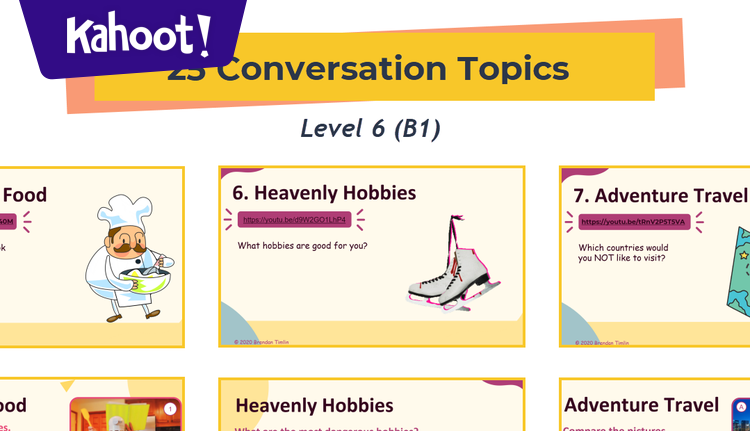 Lesson 2: Fantastic Food (B1) - Kahoot! Quiz