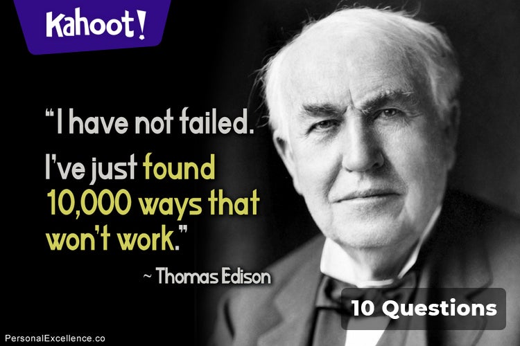 Thomas Edison, Inventor - Kahoot! Quiz