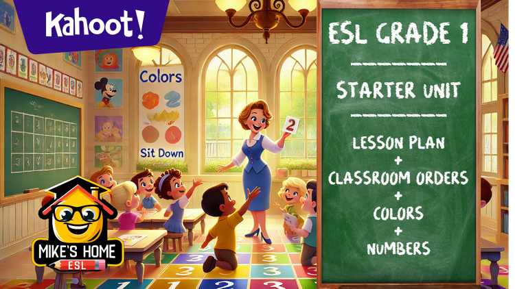 Grade 1 ESL: Starter Quiz on Colors, Numbers & Classroom Commands ...