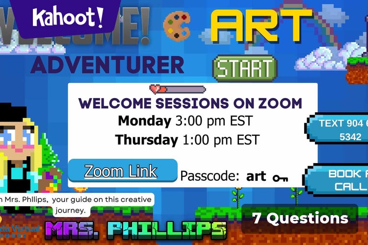 Welcome to Art Class POP QUIZ - Kahoot! Quiz