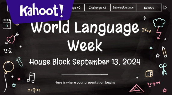 World Language Week - Kahoot! Quiz