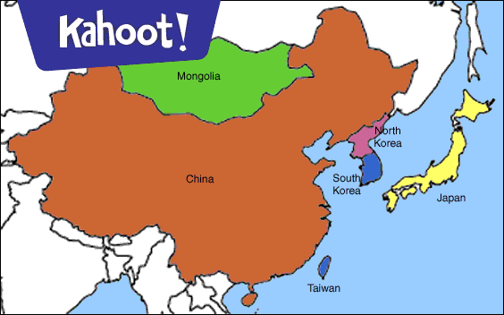 East Asia Map Assessment Review - Kahoot! Quiz