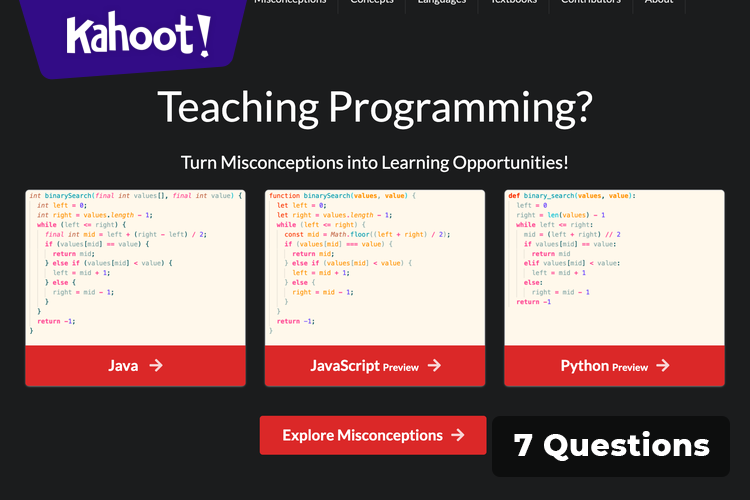 Concept Check: Java: Boolean - Kahoot! Quiz