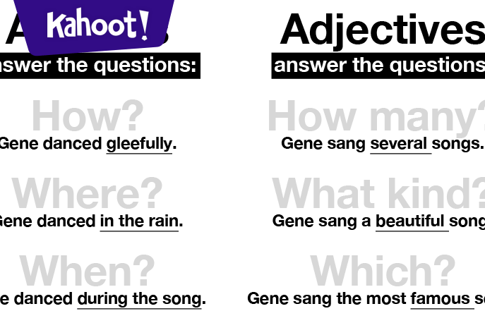 Adjective vs. Adverb - Kahoot! Quiz