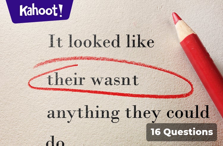 Spelling Unit 8 Week 2 - Kahoot! Quiz