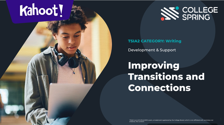 Improving Transitions and Connections - Kahoot! Quiz