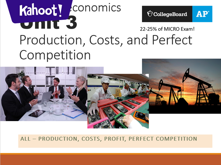 AP MICRO Unit 3 - Production, Costs, and PC - Kahoot! Quiz
